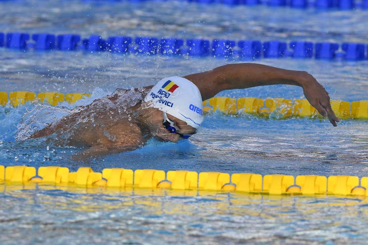 David Popovici câștigă proba de 400 m liber și ajunge la trei titluri ...