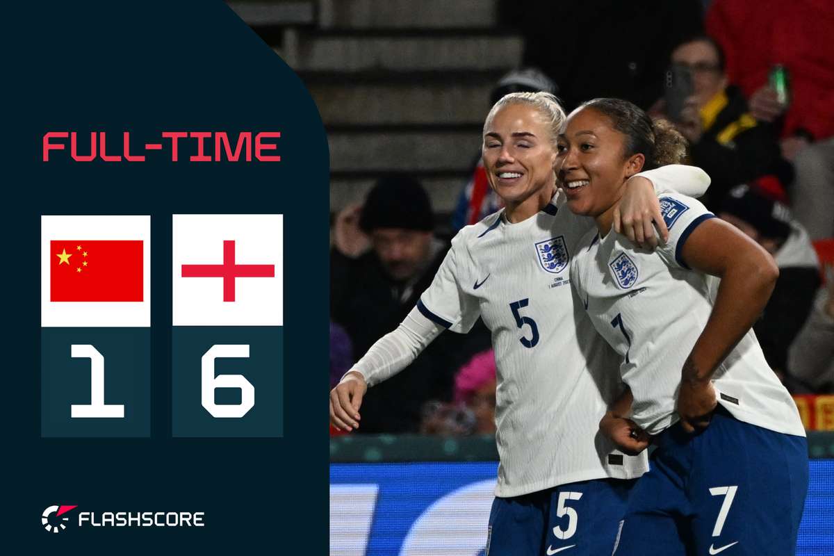 China v England as it happened: Lionesses run riot to reach knockouts ...