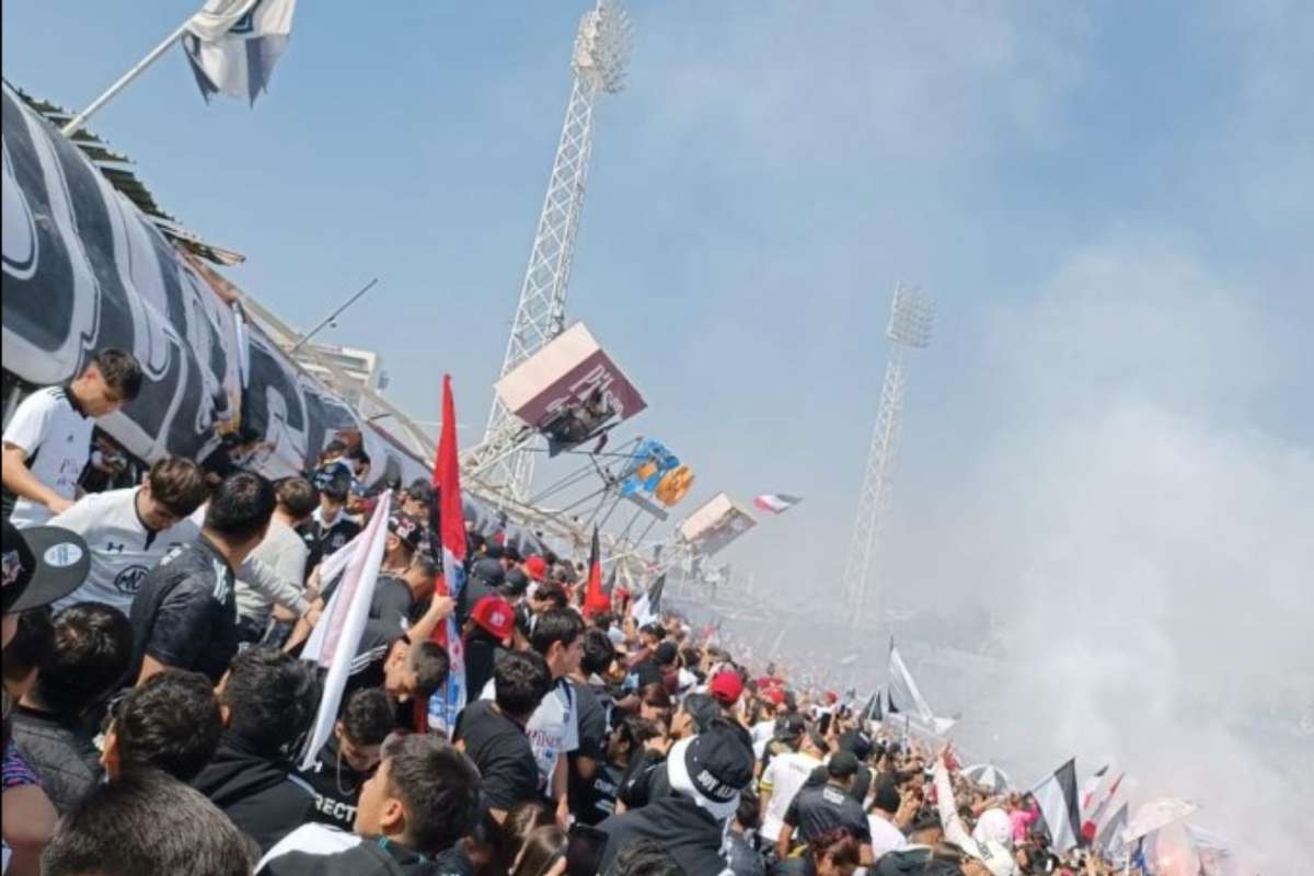 Parte da arquibancada desaba em treino do Colo-Colo; 8 ficam feridos ...