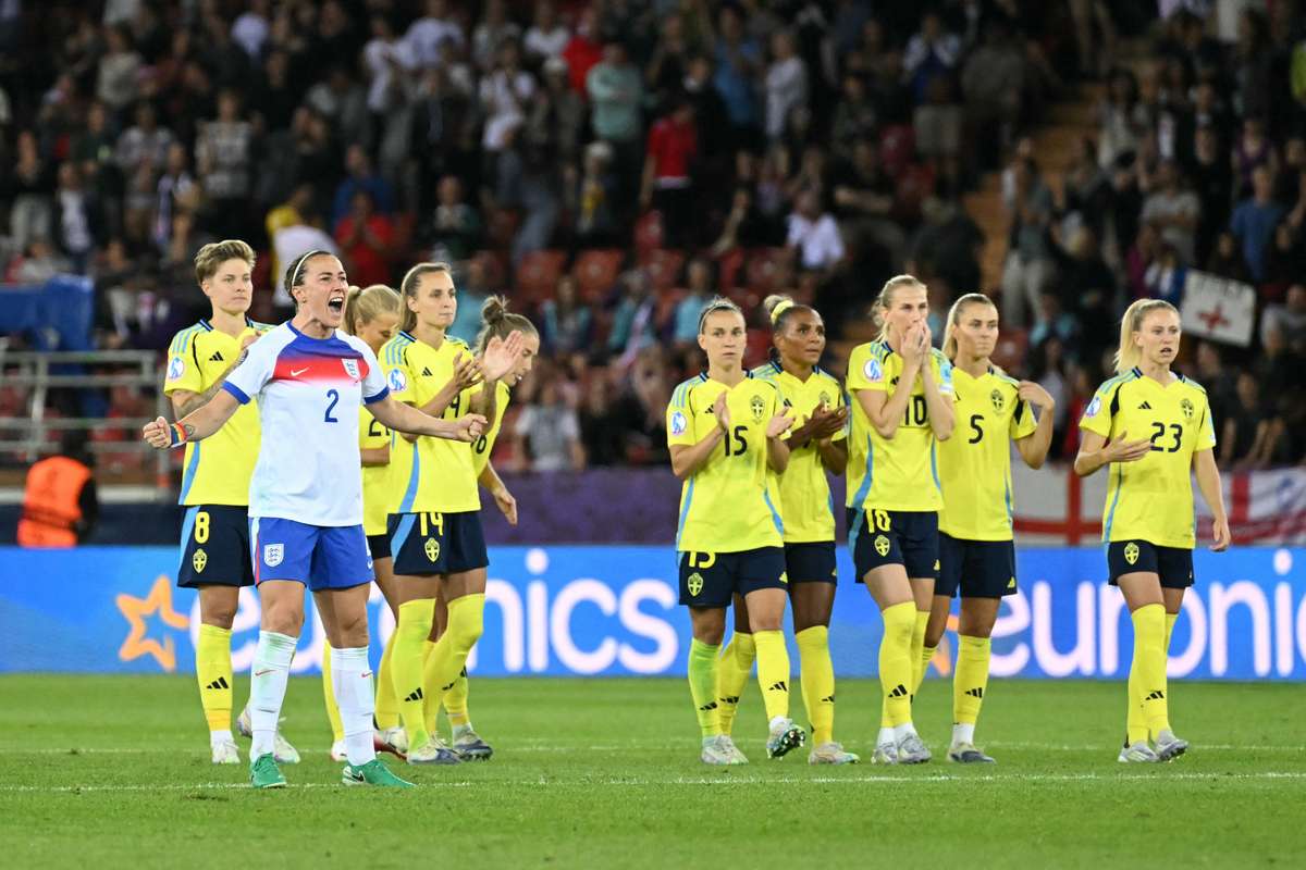 Lucy Bronze scores winning penalty as England edge past Sweden in thrilling EURO 2025 quarter ...