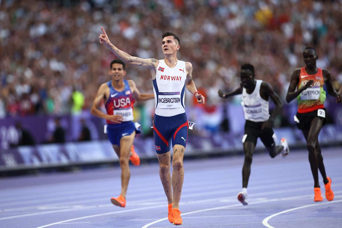 Paris-2024: Jakob Ingebrigtsen vinga desaire nos 1.500 com triunfo nos 5.000 metros | Flashscore.pt