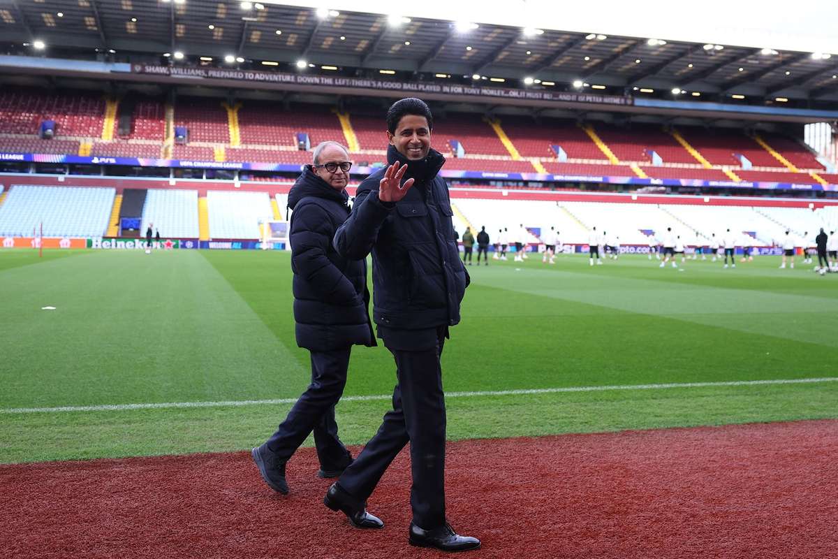 SNAPPED: PSG president Al-Khelaifi catches Tube leaving Arsenal stadium ...