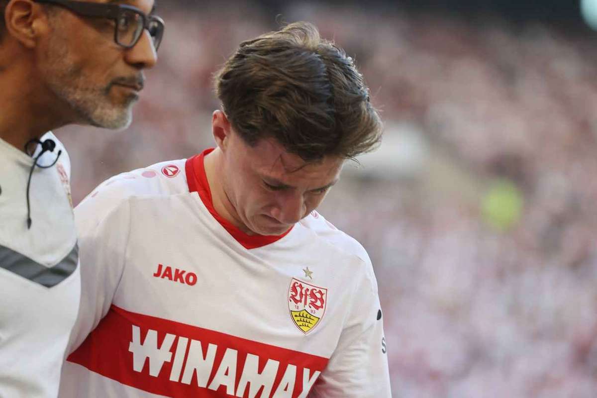 Bänderverletzung: VfB Stuttgart hofft auf Angelo Stiller im Pokalfinale ...