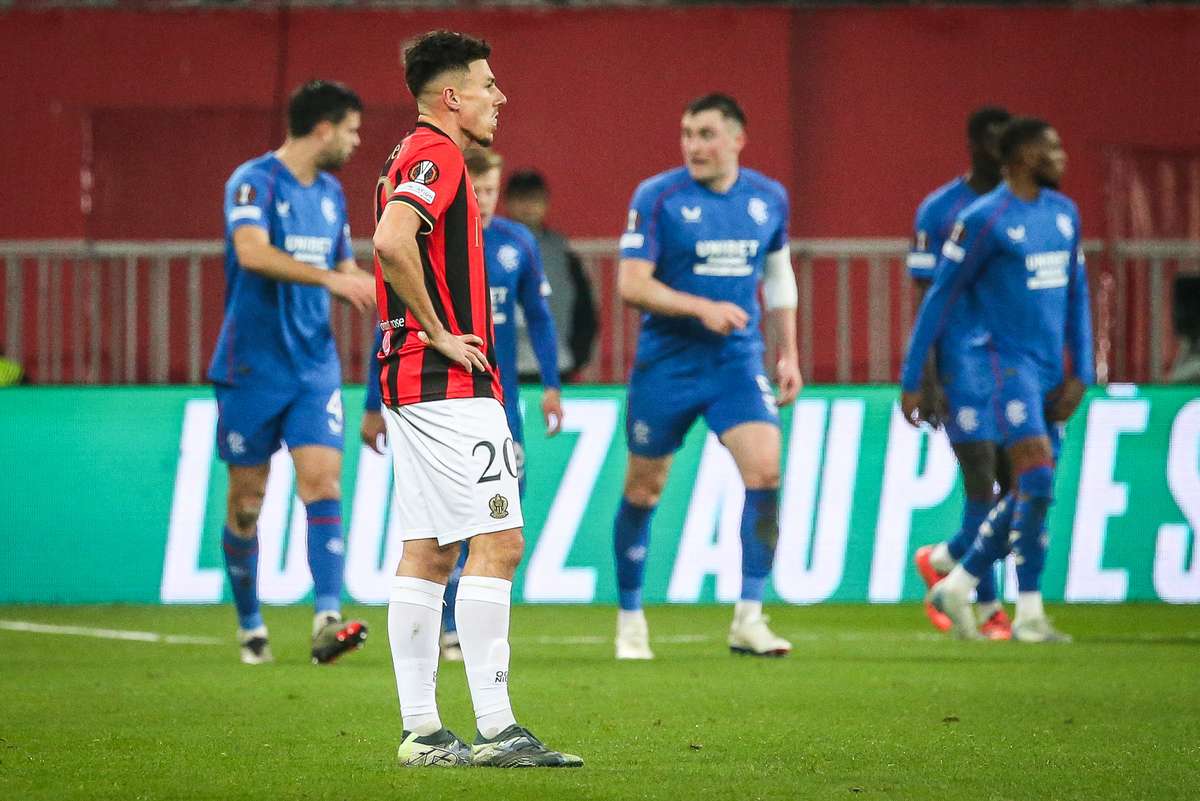 Ligue Europa : Humilié par les Rangers à domicile, Nice sombre ...