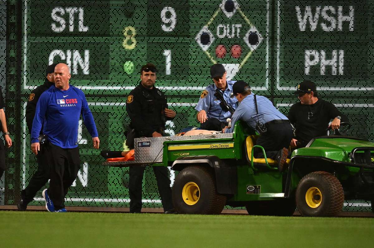 Pittsburgh Pirates game versus Chicago Cubs interrupted as fan falls ...