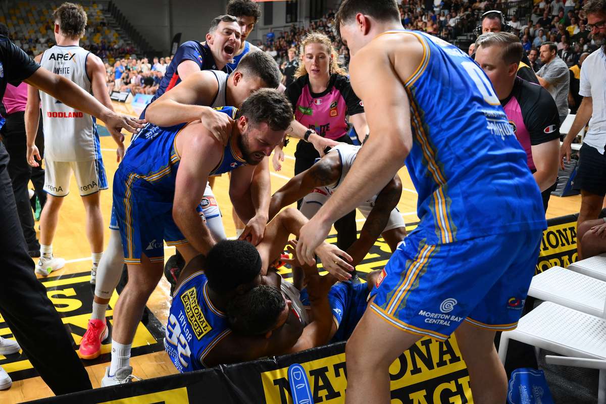 Up to ten players and coaches face NBL sanctions after Ignite Cup melee ...