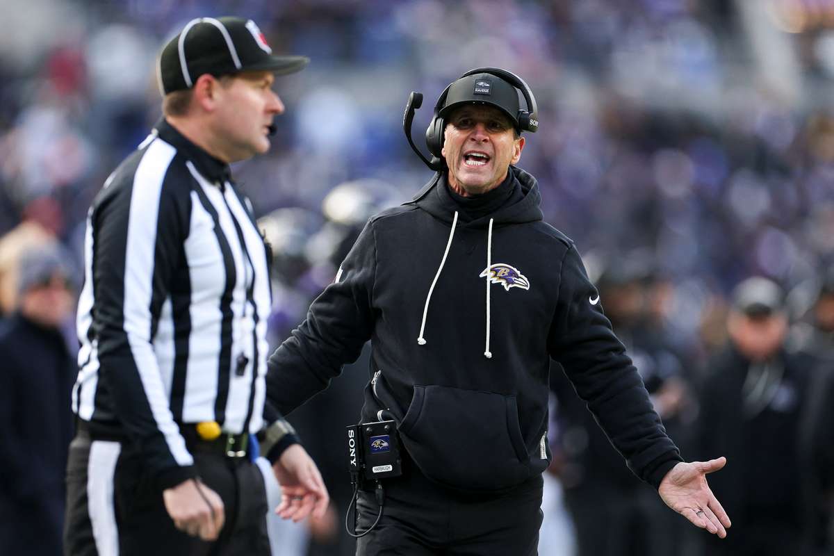 Ravens coach John Harbaugh calls out NFL, says touchdown catch rule is ...