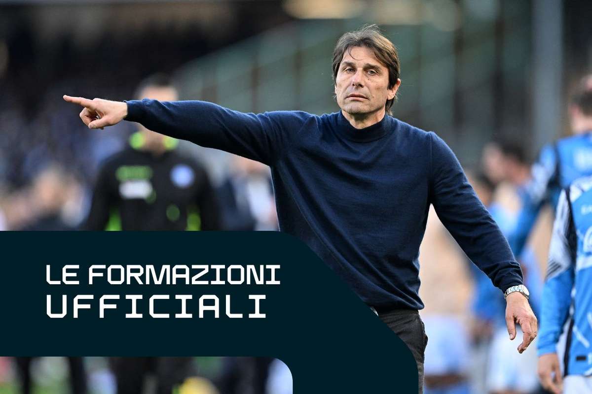 Serie A, le formazioni ufficiali di Napoli-Milan, Conte con Neres, Conceicao con Joao Felix ...