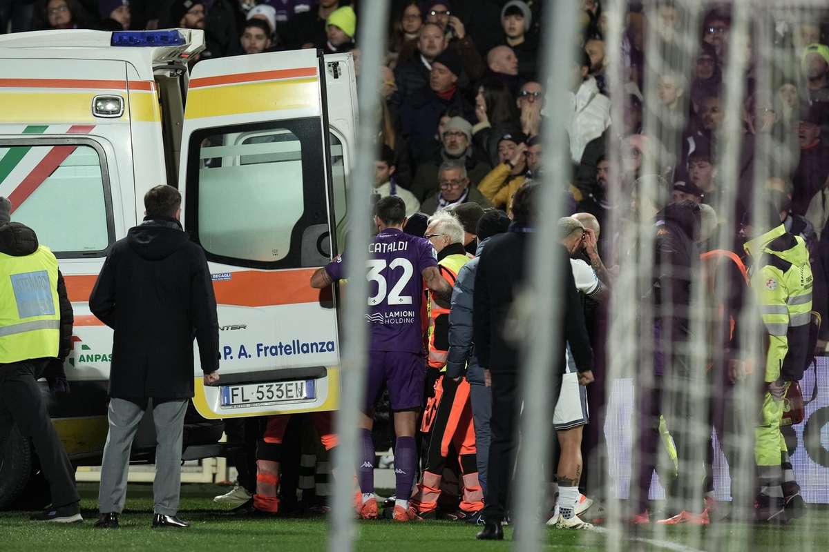Fiorentina's match with Inter Milan stopped after Bove collapses on ...