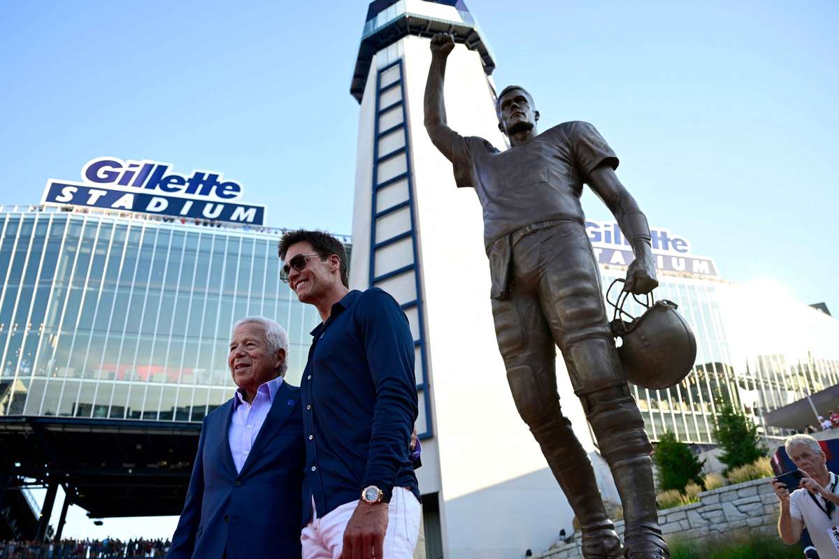 New England Patriots honour Tom Brady with statue of team's icon in ...