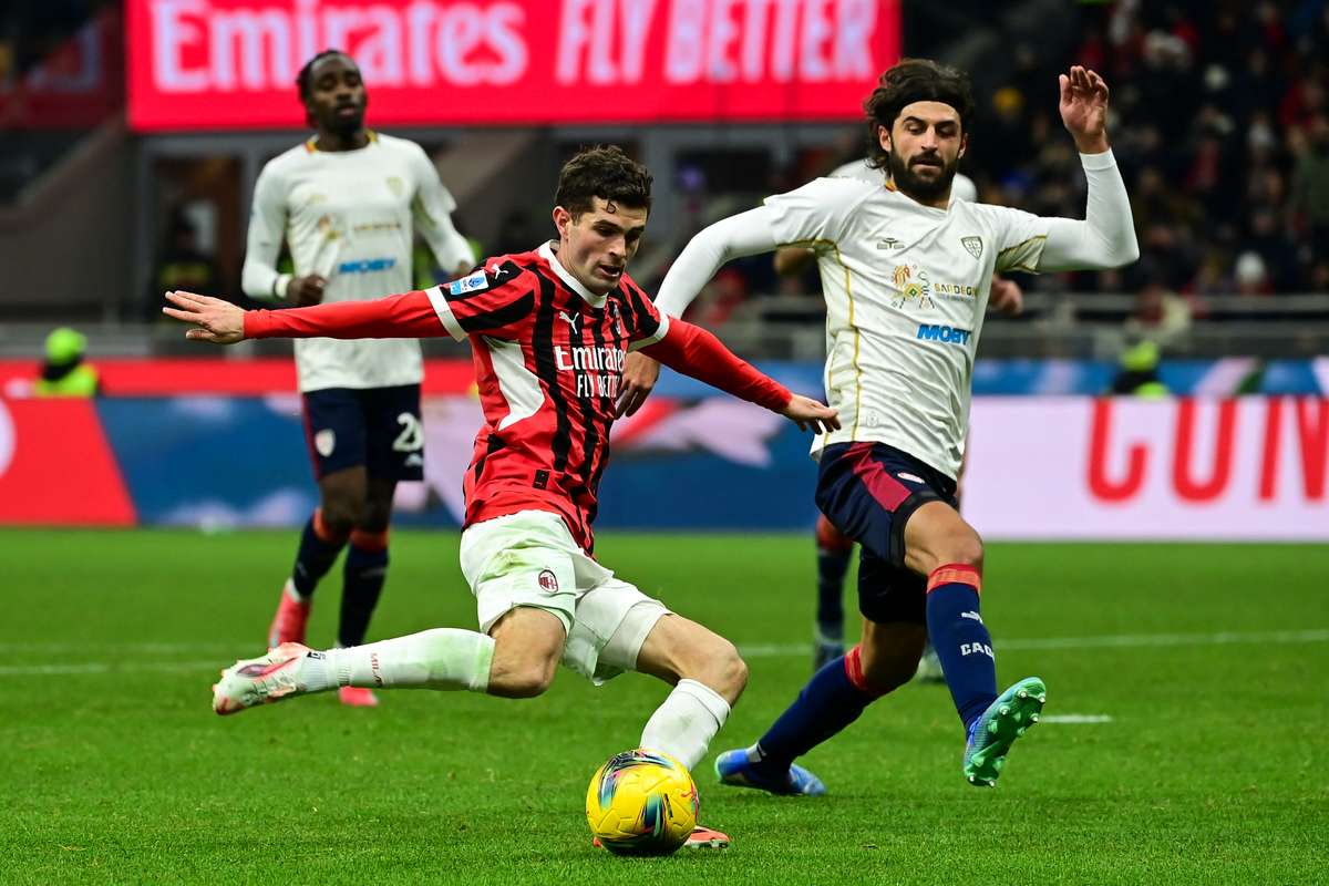 AC Milan held by Cagliari in Sergio Conceicao's first Serie A game in ...