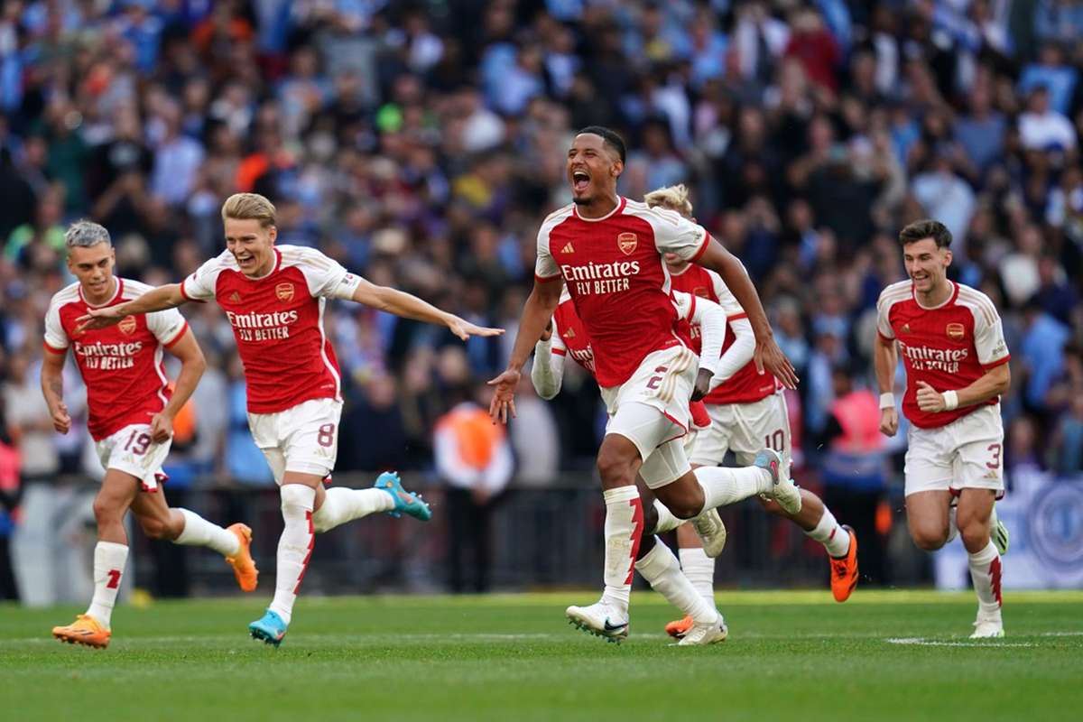 Arsenal beat Man City on penalties to claim Community Shield ...