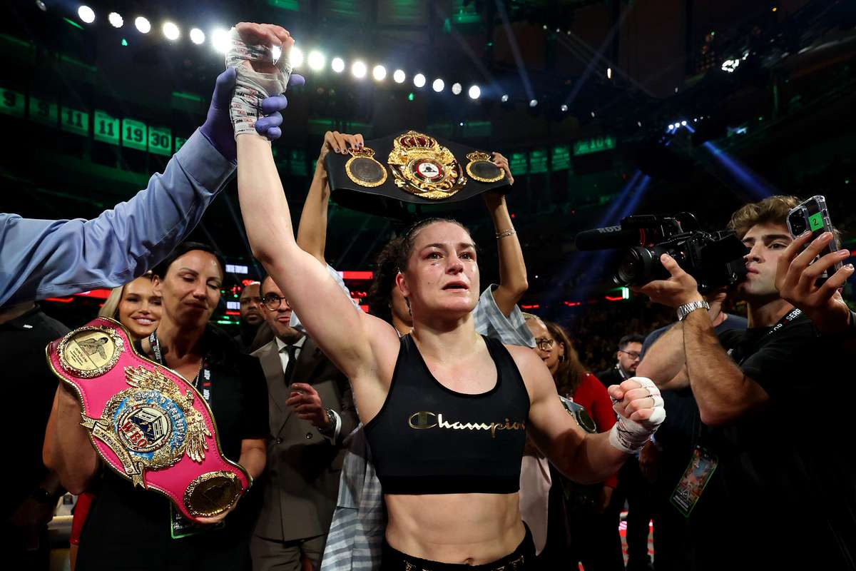 Katie Taylor completes trilogy with Amanda Serrano after unanimous ...