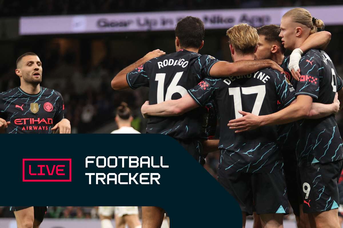 Football Tracker: City topple Spurs to go top ahead of final day ...