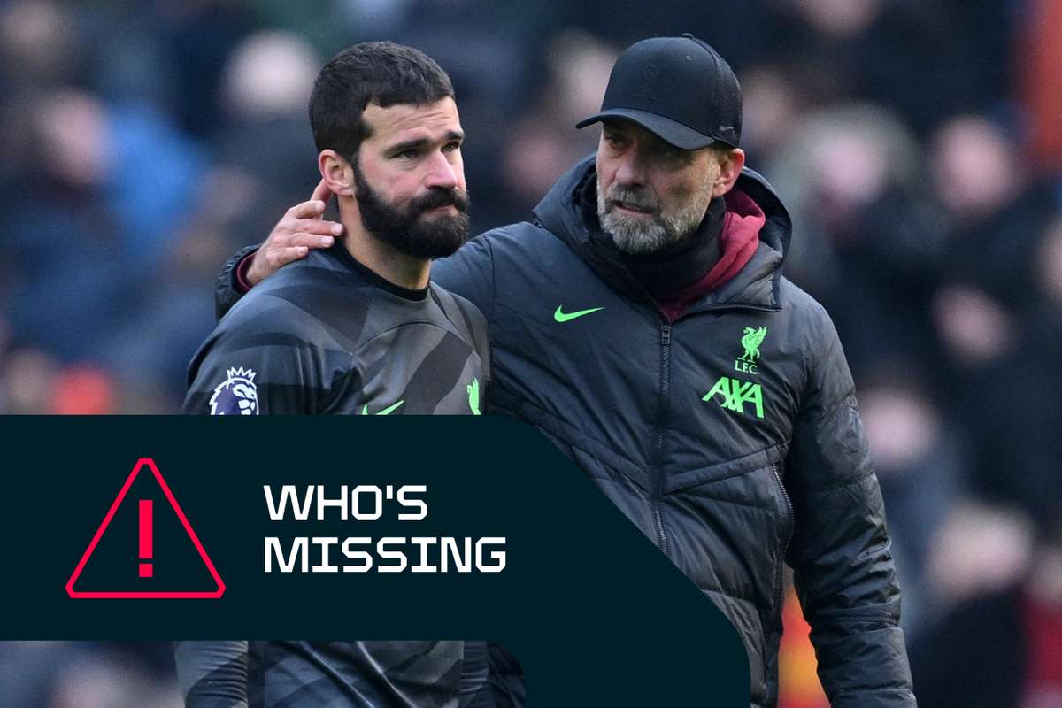 Who's Missing: Alisson still out for Liverpool ahead of midweek matches ...