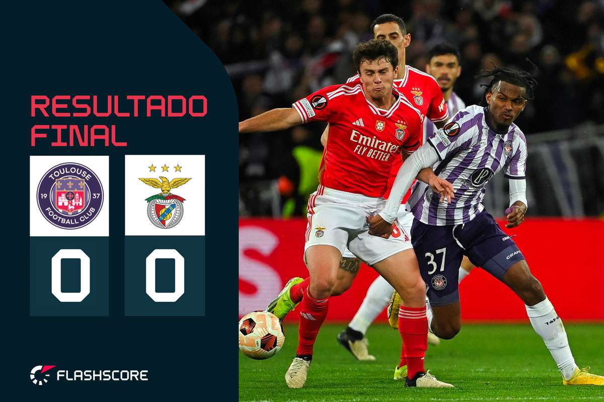 Nulo com muito sofrimento: Benfica empata em Toulouse e segue em frente ...