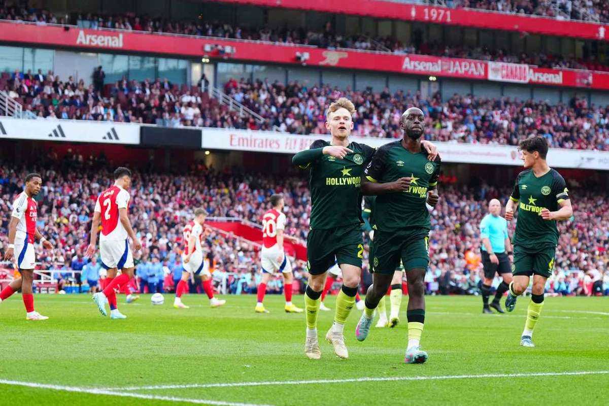 Premier League: Wissa volta a assombrar o Arsenal que vê o título como uma miragem (1-1 ...