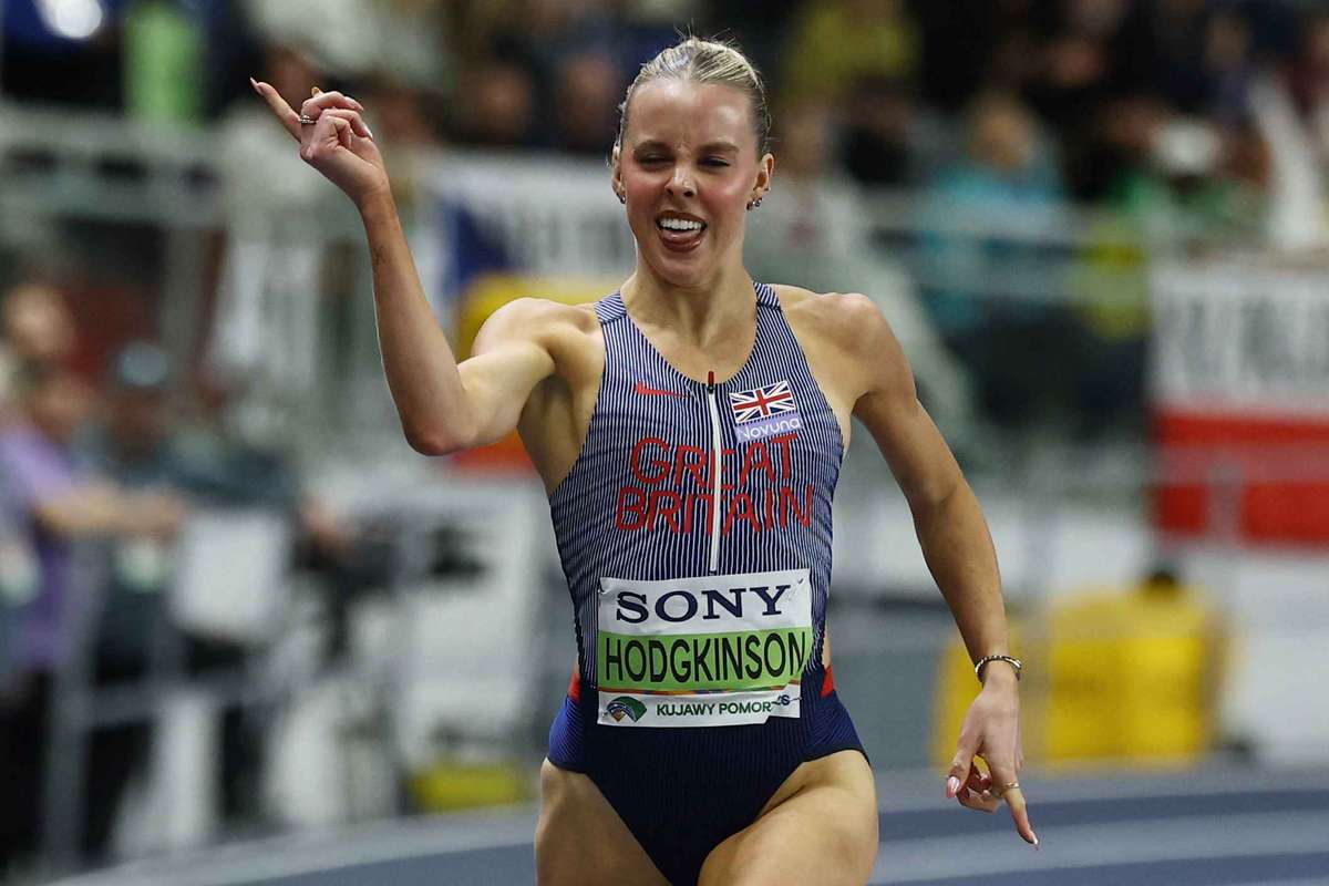 Britain's Keely Hodgkinson wins world indoor 800m gold in Torun ...