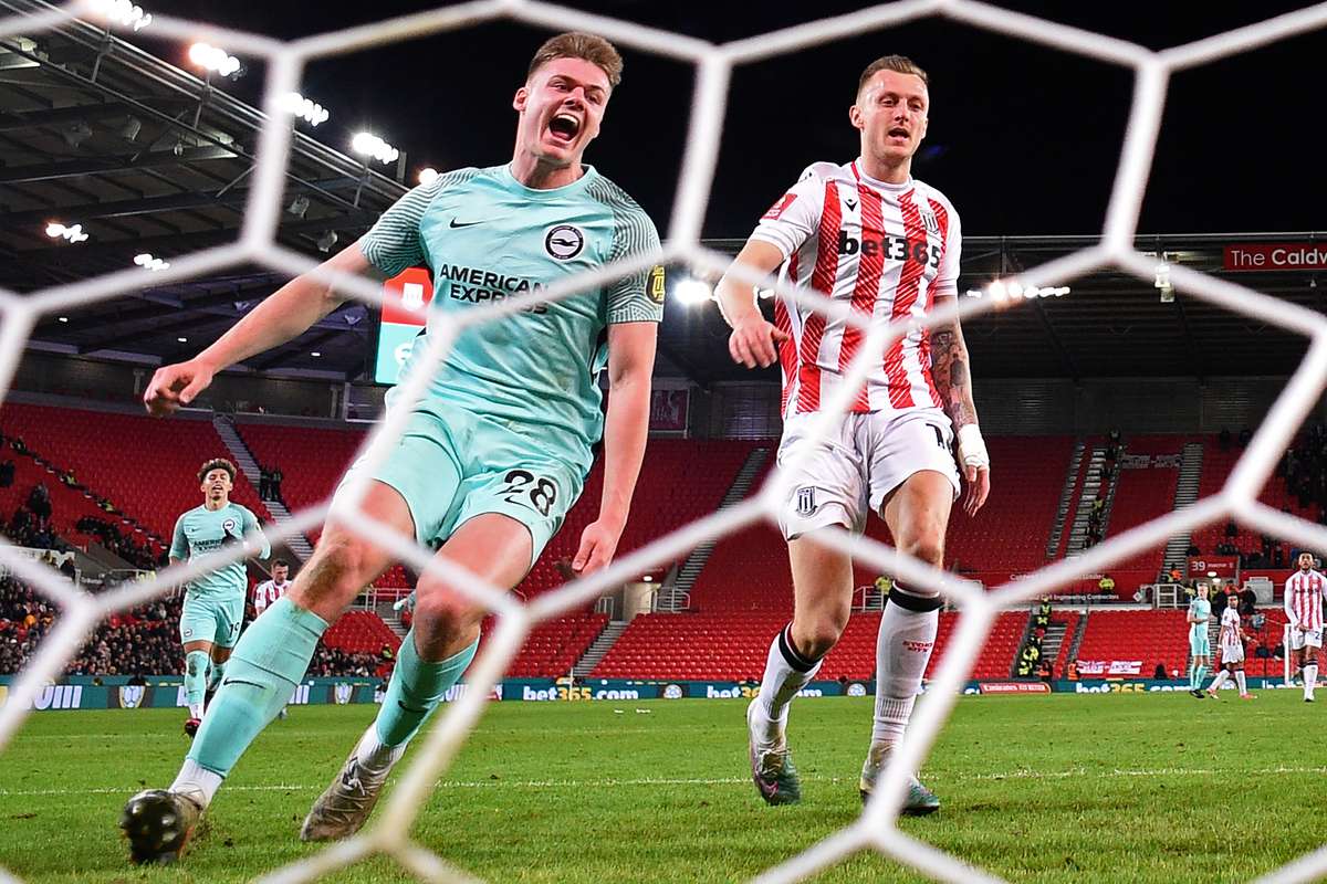 Brighton book quarter-final spot with narrow win over Stoke ...