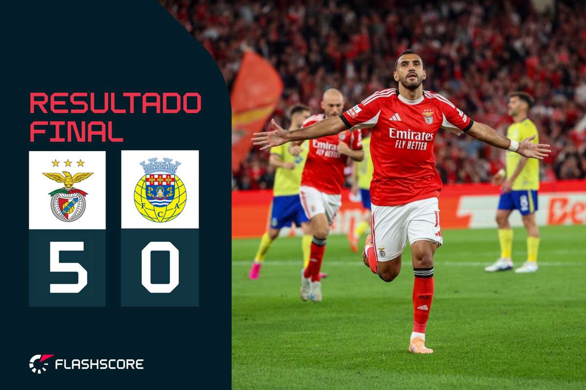 Foi uma tragédia mas não para o grego: Benfica goleia Arouca com hat ...