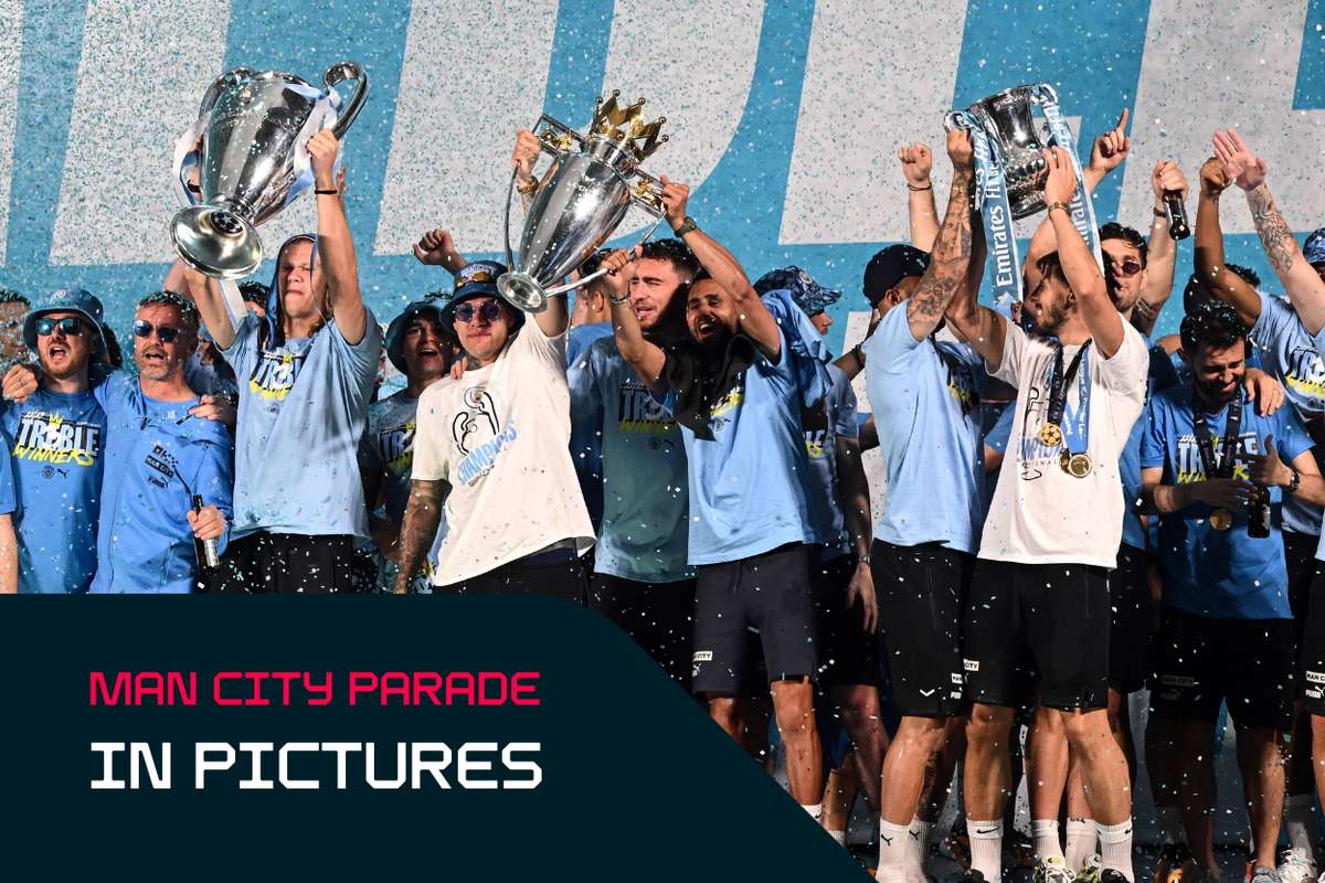 Man City victory parade in pictures: Cityzens celebrate historic treble ...