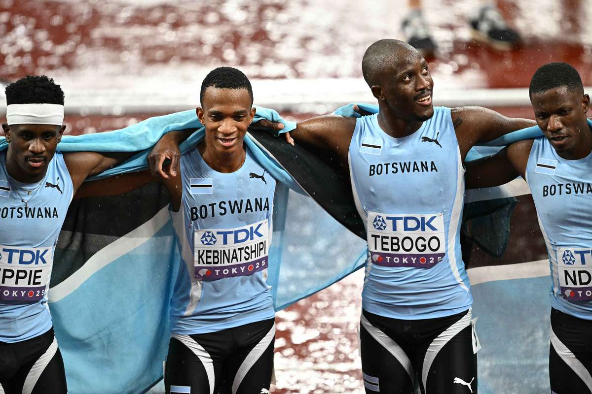 Athlétisme : les Botswanais de Letsile Tebogo titrés sur le 4x400 m ...