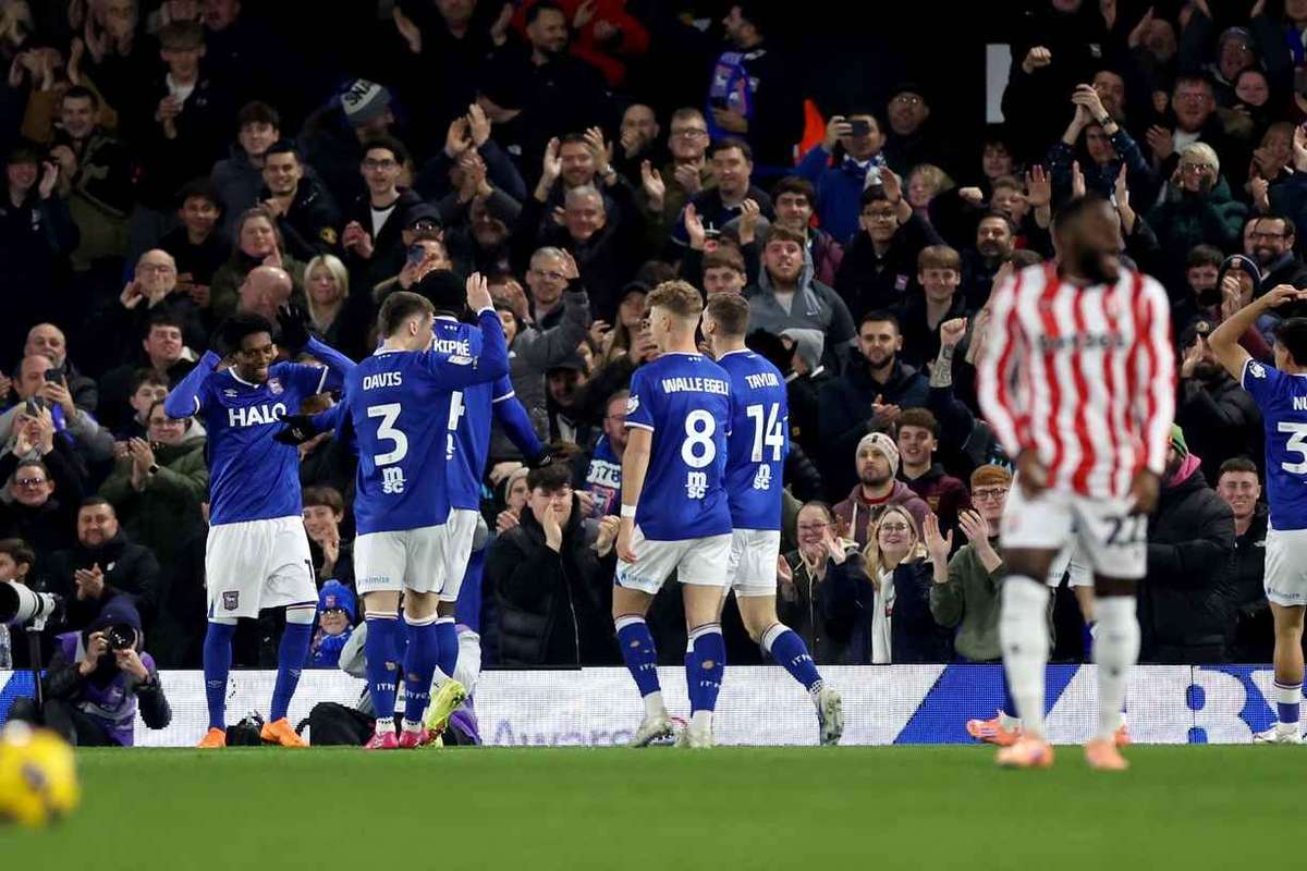 Ipswich sneak past Stoke to climb up to fourth in Championship table ...