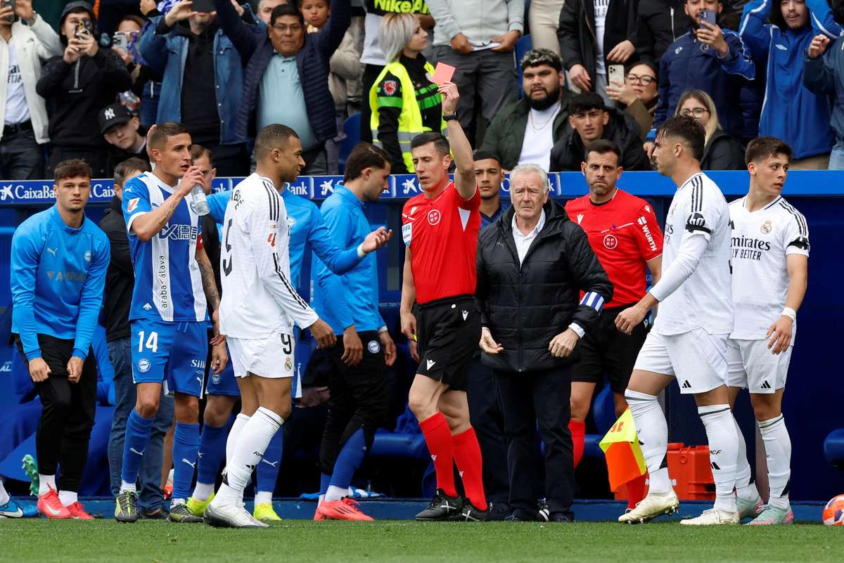 LaLiga: Kylian Mbappe gets one-match ban for tackle in Alaves clash but ...