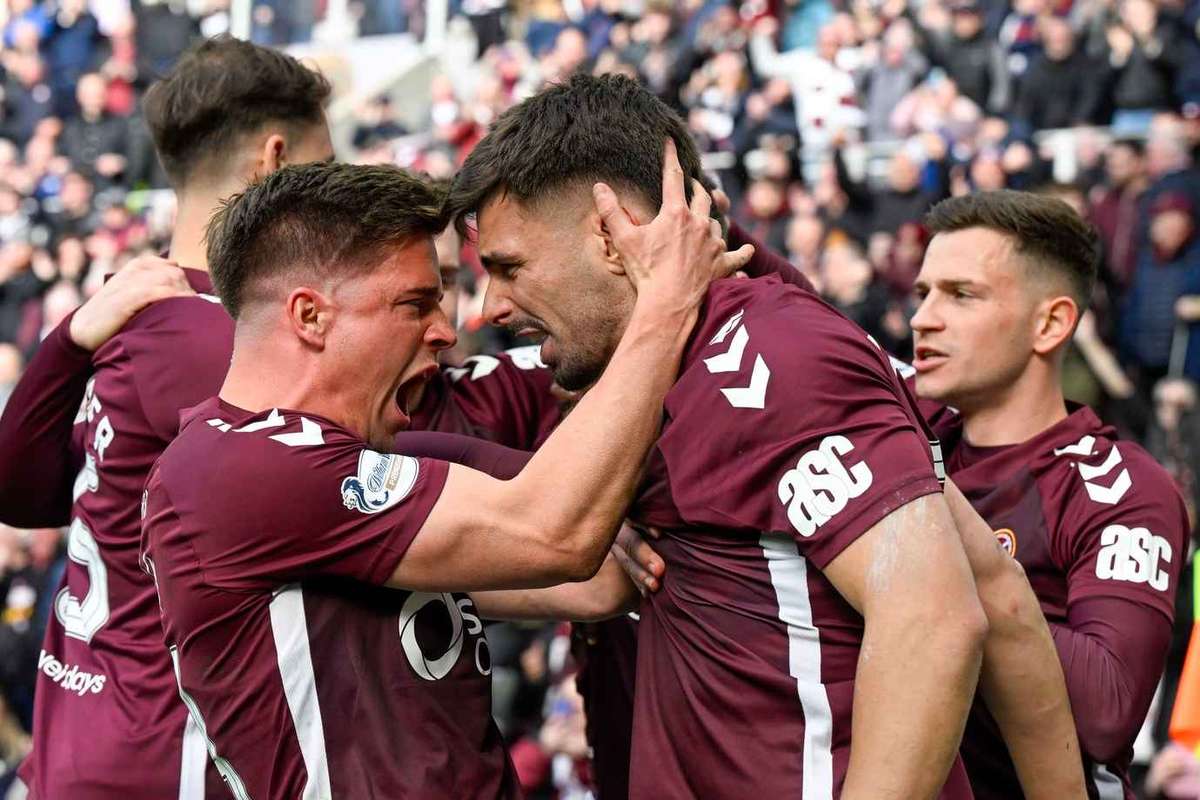 Hearts hold narrow lead on Rangers and Celtic as title race nears ...