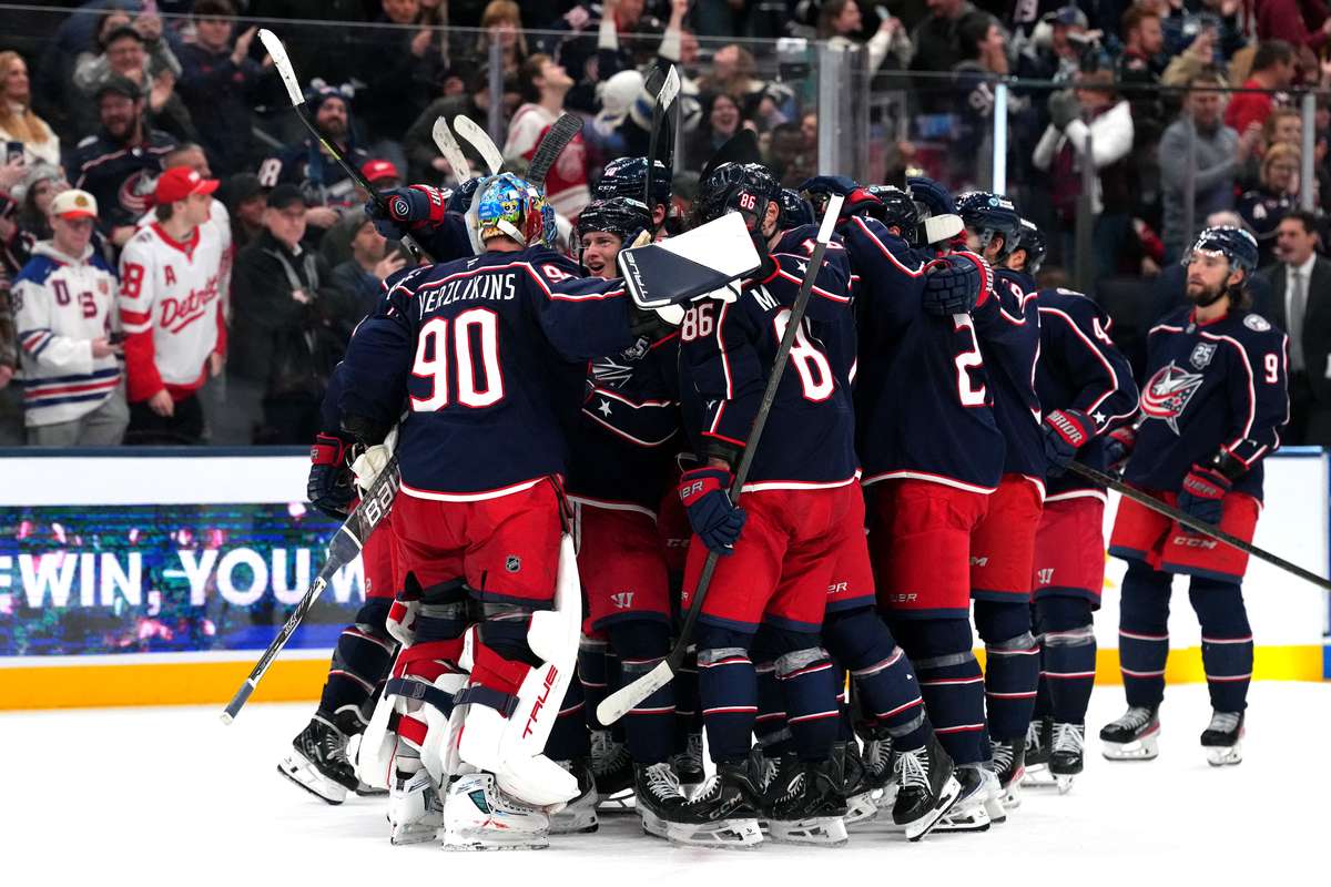 Edmonton Oilers score nine as Columbus Blue Jackets edge Detroit Red ...