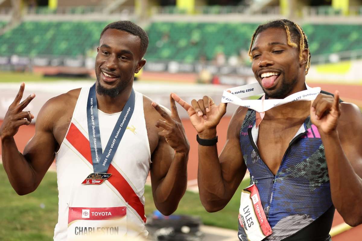 El inesperado Cravont Charleston y Richardson ganan los 100m del campeonato de EEUU | Flashscore ...