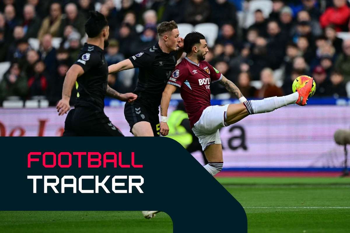 Football Tracker: West Ham start fast against Sunderland as Bowen adds ...