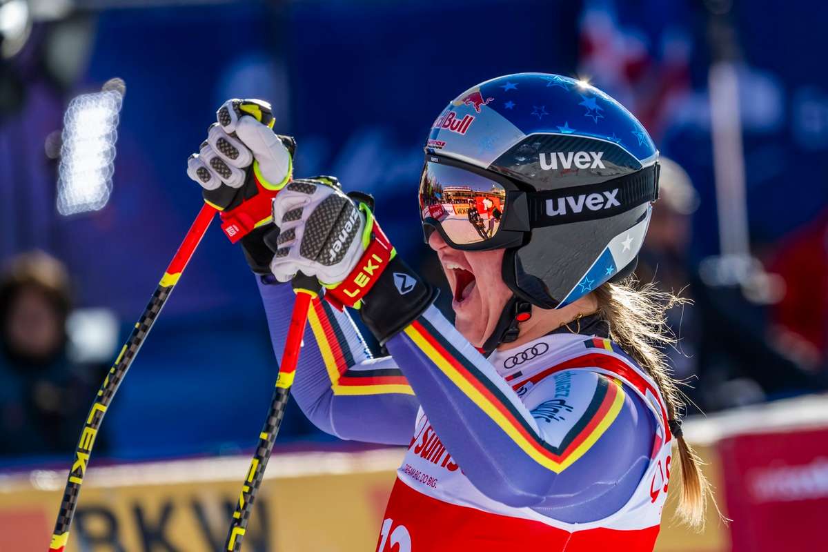 Emma Aicher halts Lindsey Vonn from claiming St Moritz downhill double ...