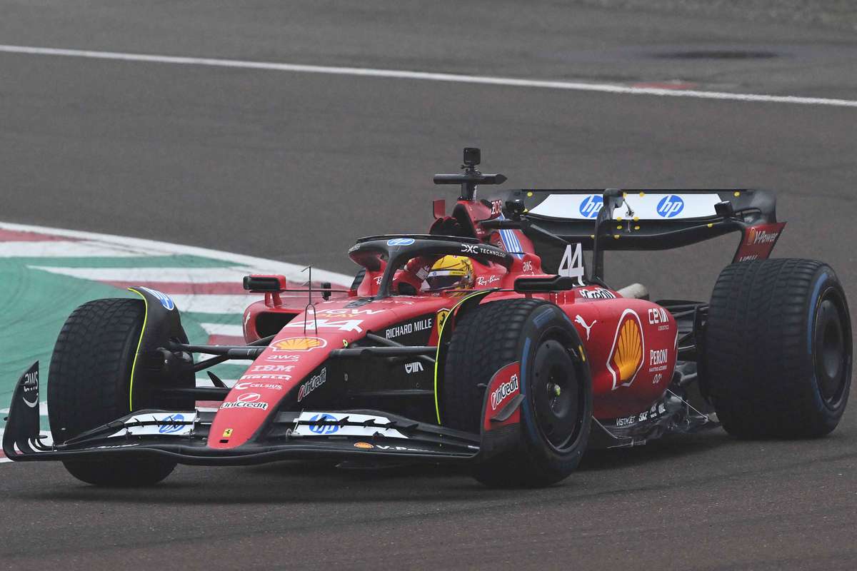 Lewis Hamilton makes Ferrari debut with outing at team's test track ...