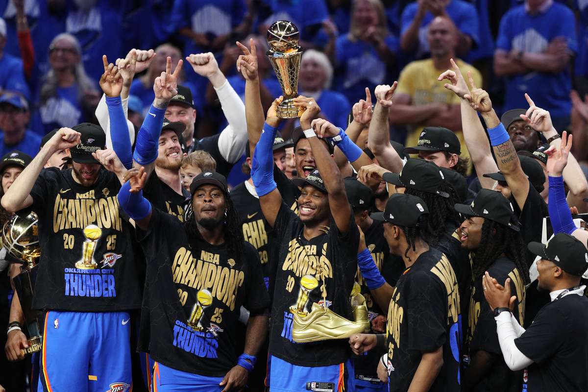 Oklahoma City Thunder win their first NBA Championship after defeating ...