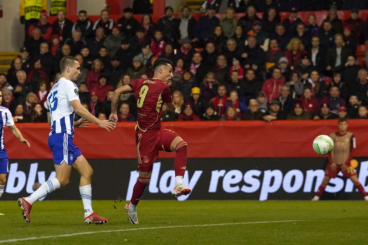 Aberdeen leave it late to draw with HJK in the Europa Conference ...