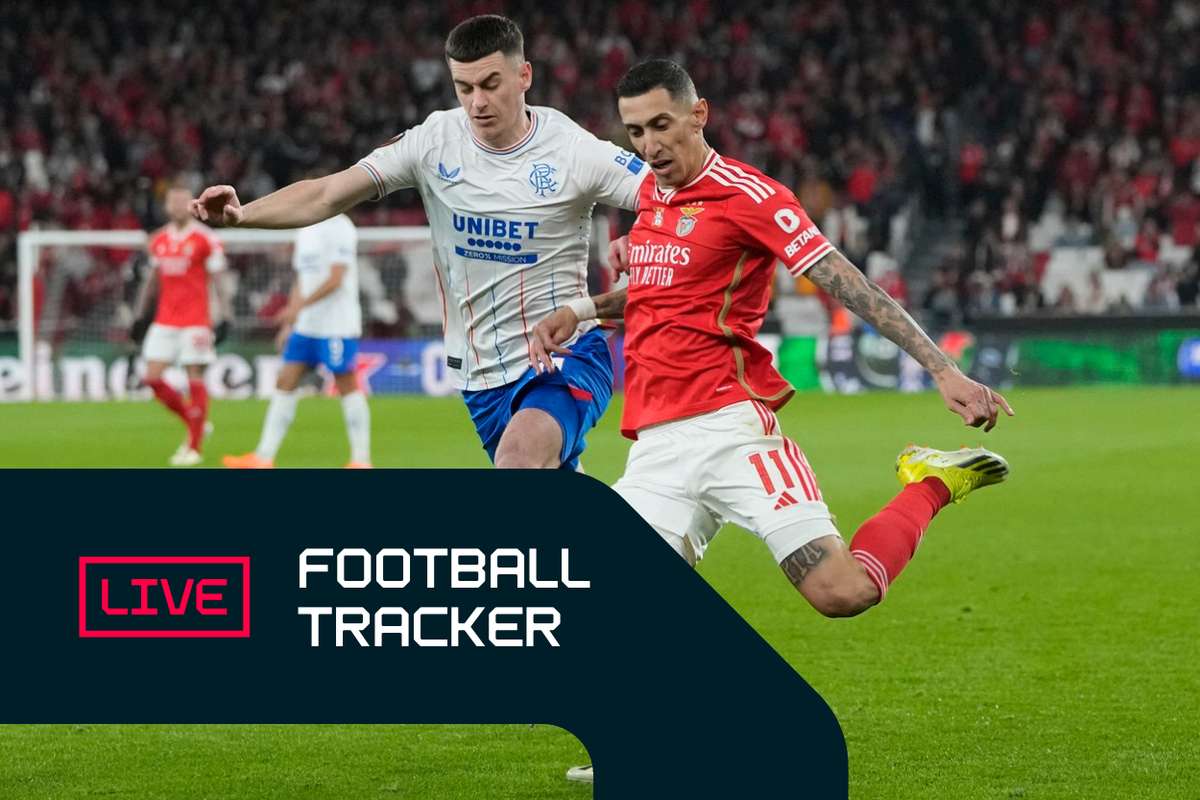 Football Tracker: Rangers earn draw at Benfica, West Ham beaten ...