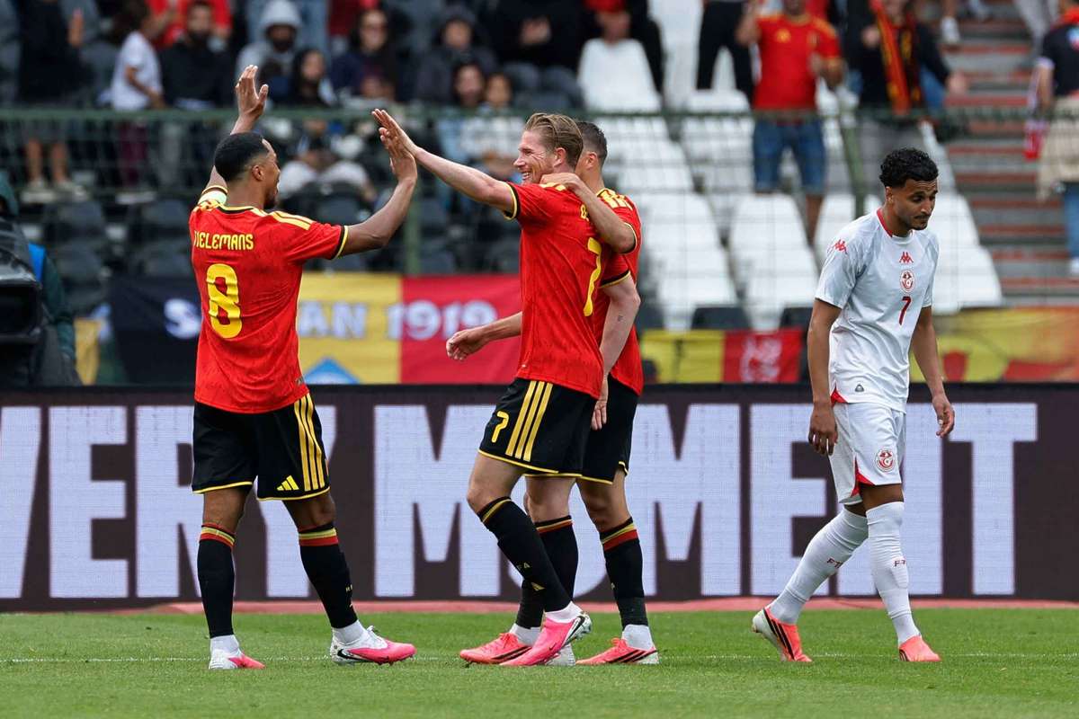 Letzter WM-Test: Belgien fegt mit fünf Toren über zehn Tunesier hinweg ...