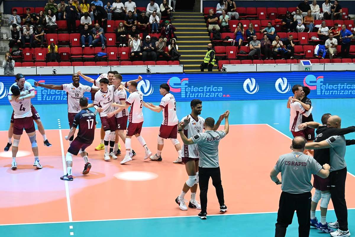 CS Rapid Bucureşti a câştigat în premieră Supercupa României la volei ...