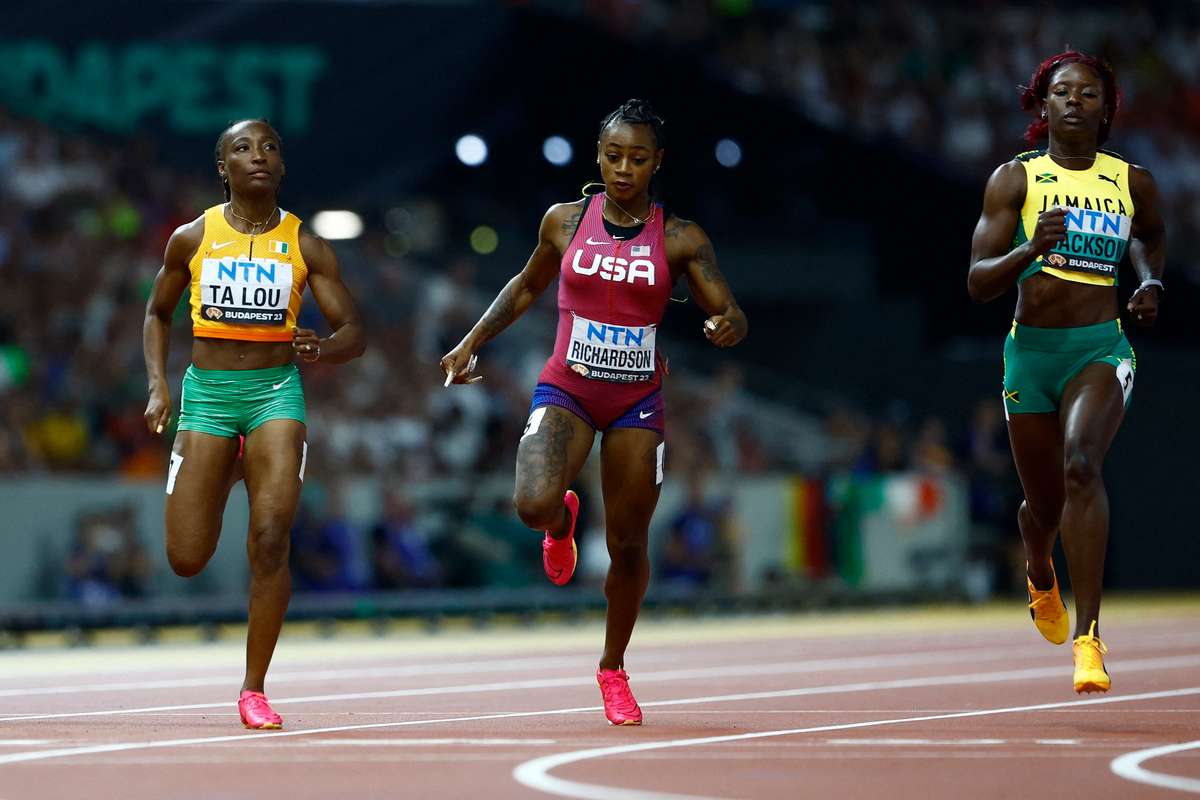 Richardson scrapes into 100m final after shocking start in semi ...