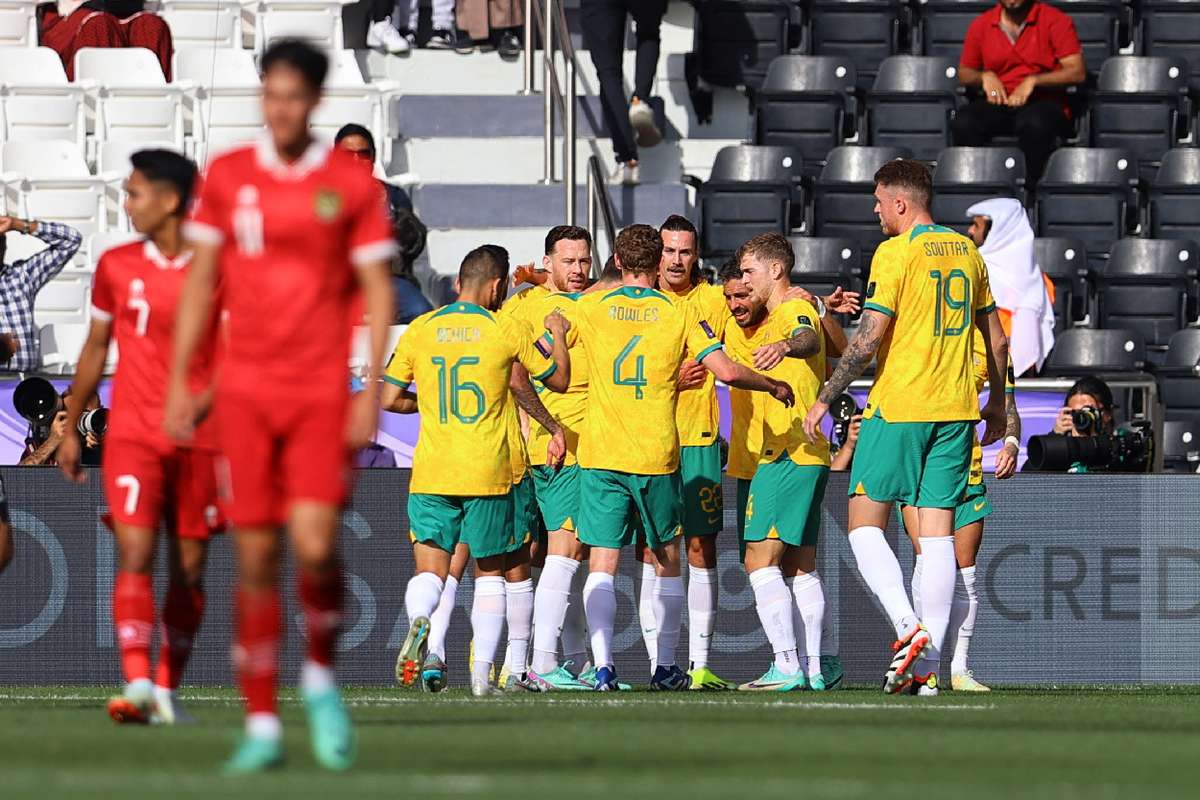 Australia brush Indonesia aside 4-0 to reach Asian Cup quarters ...