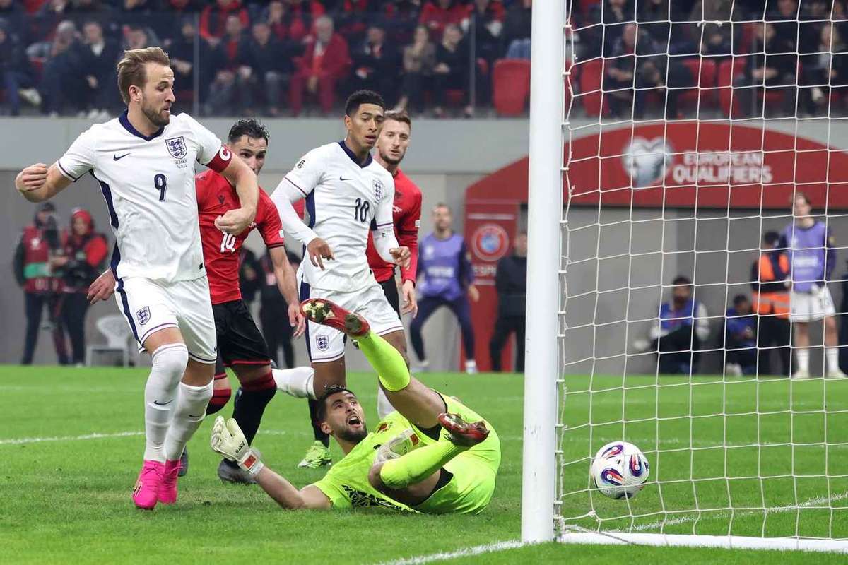 Harry Kane inspires England to record-breaking win over Albania ...