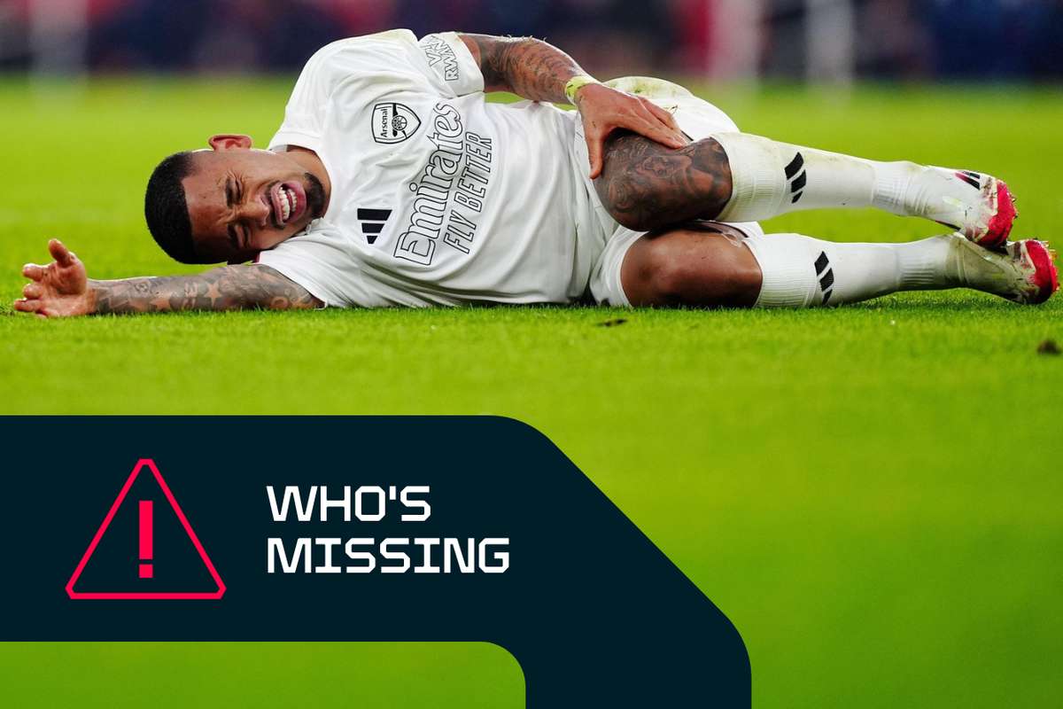 Who's Missing: Jesus injury leaves Arsenal short in attack ahead of ...