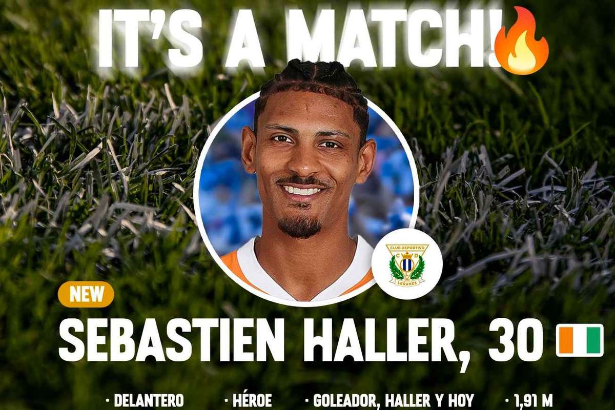 Oficial: Sébastien Haller é reforço do Leganés por empréstimo do ...