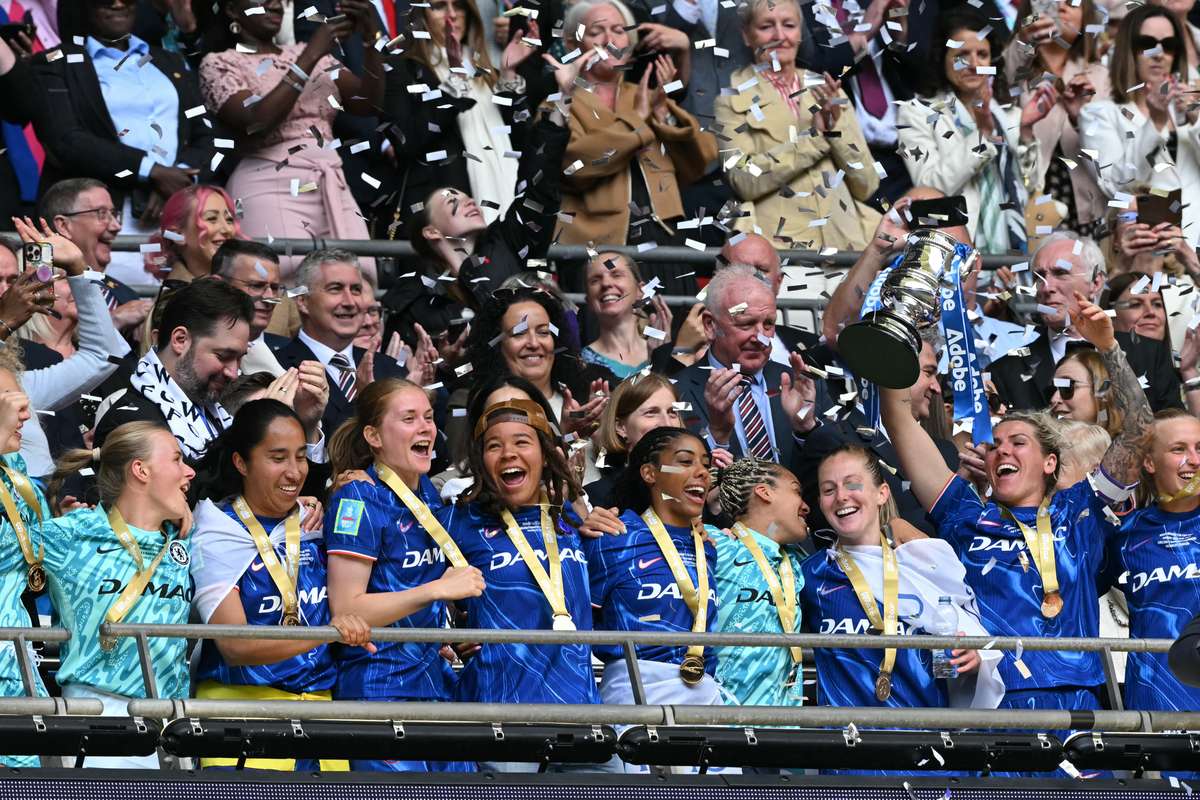 Chelsea hammer Man United to win Women's FA Cup and complete domestic ...