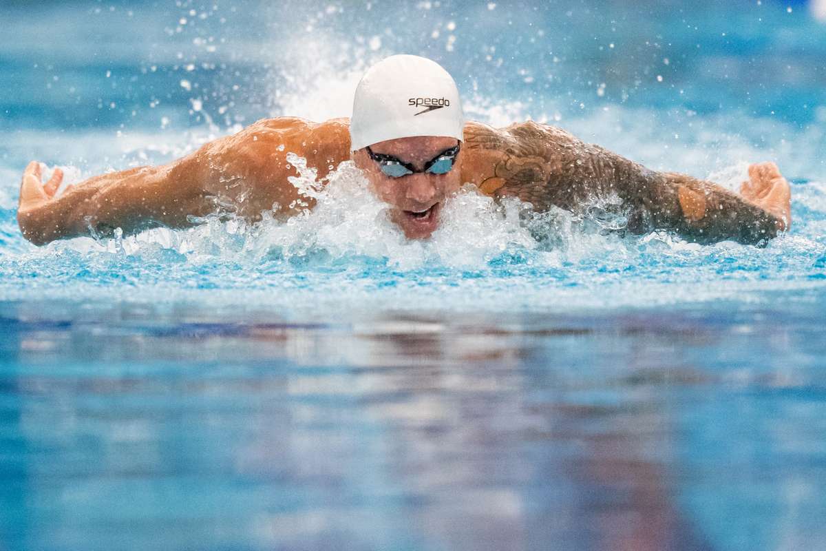 Caeleb Dressel vuelve a sonreír en el agua con una ilusionante victoria ...