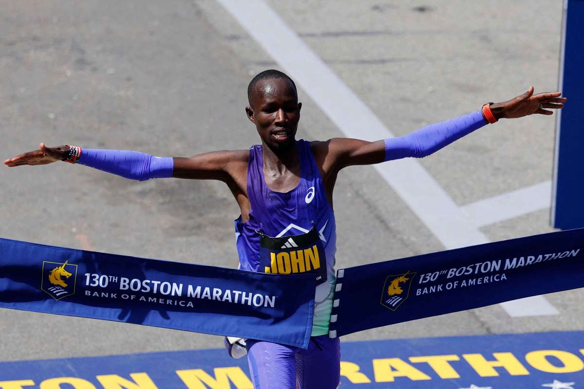 Kenya's John Korir wins second straight Boston Marathon and shatters ...
