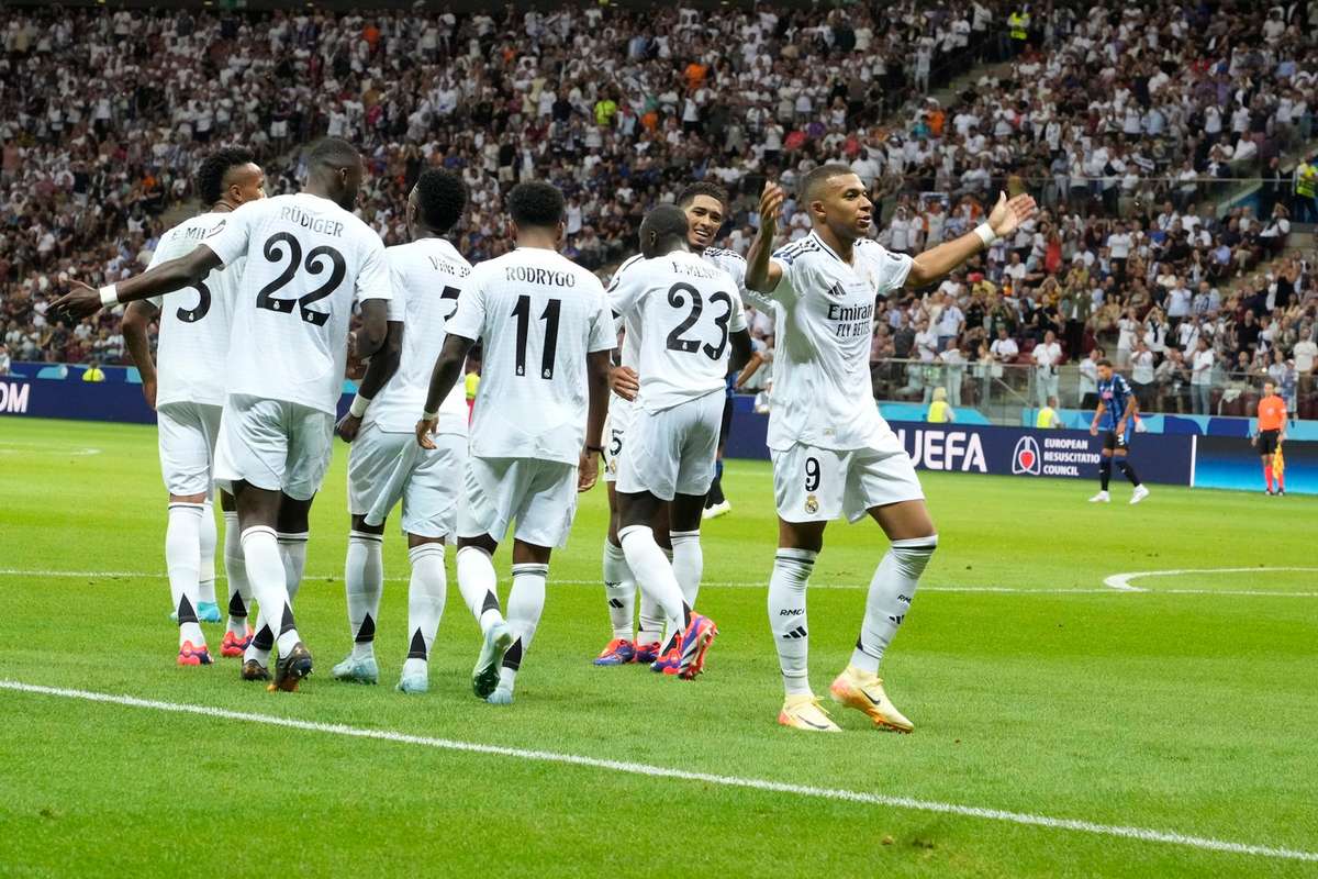 Kylian Mbappe scores on debut as Real Madrid ease past Atalanta to win ...