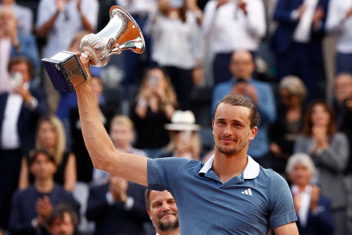 Alex Zverev wins sixth Masters title at Italian Open after victory over Nicolas Jarry ...