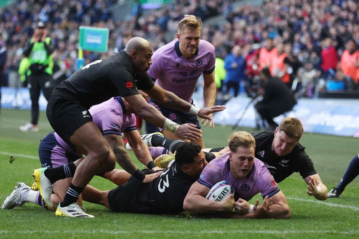 Telea double sees All Blacks hold off feisty Scotland challenge ...